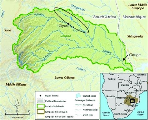 3 The Letaba Basin With The Nsama River Circled Giz Transboundary Download Scientific
