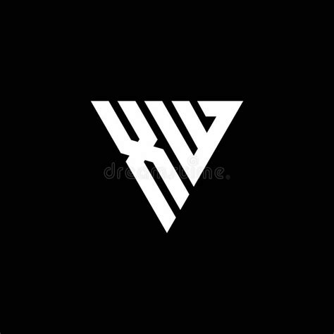 Xw Logo Letter Monogram With Triangle Shape Design Template Stock Vector Illustration Of