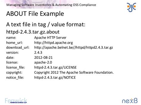 managing software inventories and automating open source software compl…