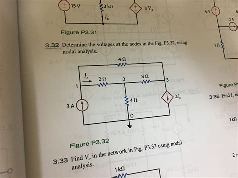 solved determine the voltages at the nodes in the fig