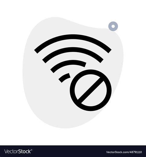 Technological Device Without Internet Connection Vector Image