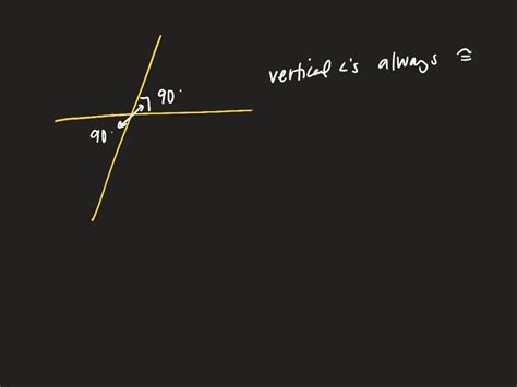 solved two lines intersect and one of the angles formed is a right