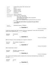 CSIS 312 Quiz 4 Docx Course Test Started Submitted Due Date Status Attempt Score Time Elapsed