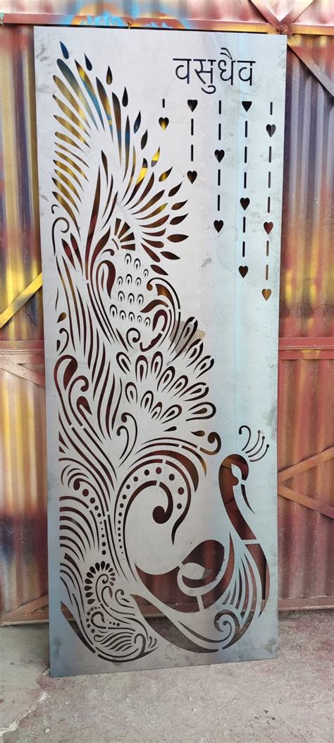 Peacock Gate Design More Gate Dxf File Makerbhawan