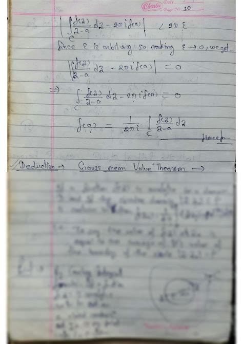 SOLUTION Gauss Mean Value Theorem Cauchy Integral Formulae With Examples Studypool