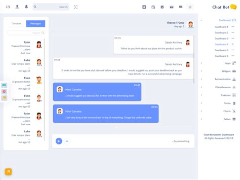 Chatbot Software Dashboard Bootstrap 5 Ui Framework