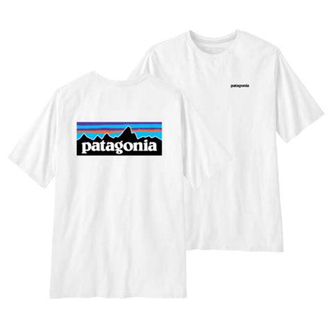 Patagonia Mens P 6 Logo Responsibili White Tee Eco Friendly Style