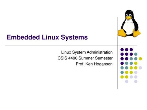 PPT Embedded Linux Systems PowerPoint Presentation Free Download ID