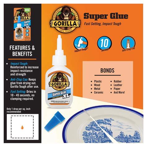 Gorilla Super Glue Xl 25 Gm 7400202