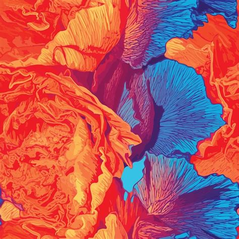 Premium Vector Seamless Colorful Carnation Pattern