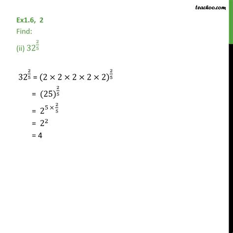 Ex 1 5 2 Ii Class 9 Find 32 2 5 Teachoo Maths Ex 1 5