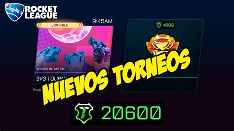 ¡nuevos Torneos Créditos Y Recompensas Para Rocket League Youtube