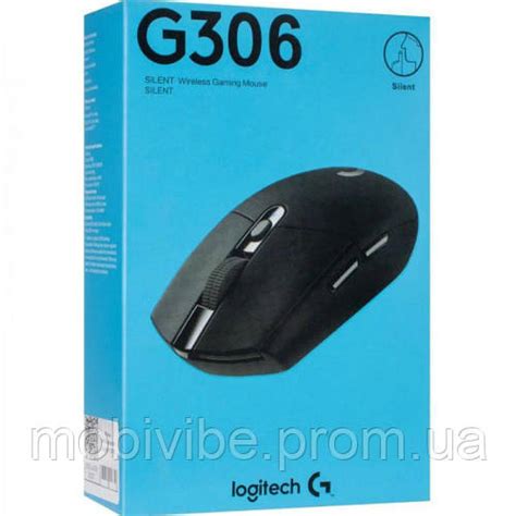 Wireless Миша Logitech G306 Silence м`ята упаковка Колір Чорний Id2049751293 цена 239