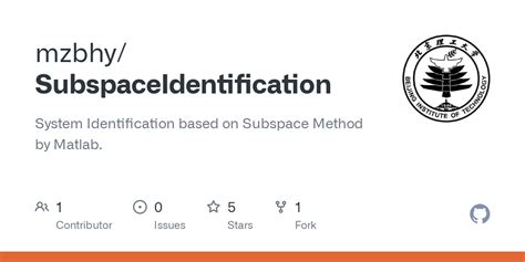 github mzbhy subspaceidentification system identification based on