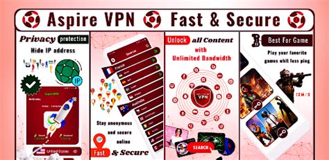فیلترشکن آمریکا قوی Aspire VPN Android App