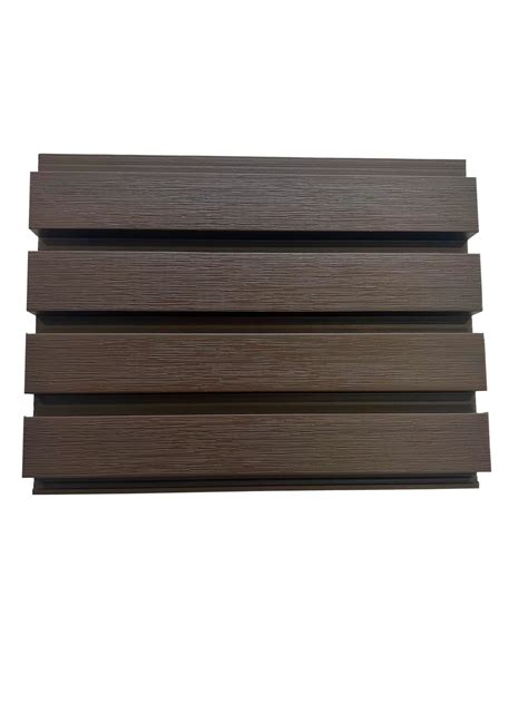 Composite Slatted Cladding Red Brown Series 1 Tuda Grass