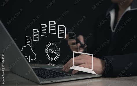 Secure Encryption File Transfer Or Cybersecurity In Business