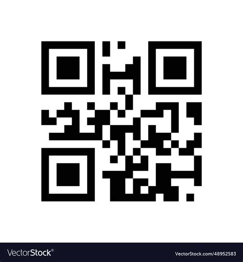 Qr Code Sample Royalty Free Vector Image Vectorstock