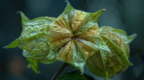American Mayapple Fruit As An Origami Sculpture Premium Ai Generated