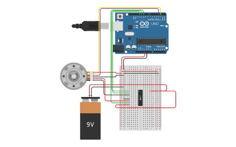 Circuit Design Dc Motor With Encoder Tinkercad