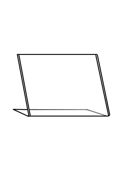 Slanted Sign Holder A3 Landscape Applied Design