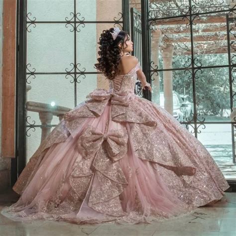 Mily Bridal Mq187 Pink Ball Gown Sweet 15 Quinceanera Dress