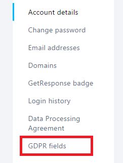 How To Add GDPR Fields In Your GetResponse Contact Forms The Usual Stuff