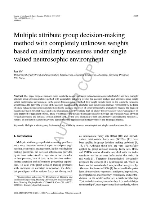 pdf multiple attribute group decision making method with completely