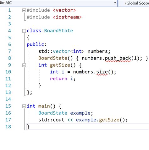 C Cannot Access Member Functions Of Vector Stack Overflow