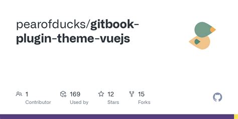 Github Pearofducks Gitbook Plugin Theme Vuejs