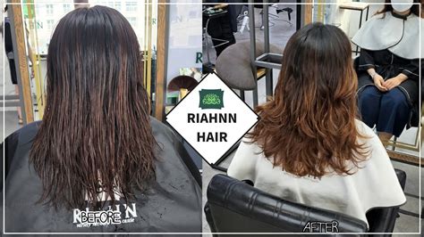 레이어드cs컬 볼륨감 넘치는 화려한 스타일 라이언펌 영상15초이후부터 Youtube