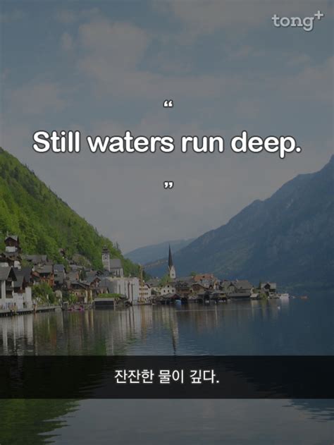 잔잔한 물이 깊다 디지틀조선일보디조닷컴