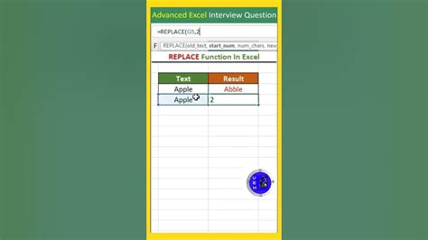 9th Part Replace Function In Excel In Hindi Excel Exceltips