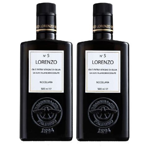 Lorenzo No 5 Nocellara Extra Virgin Olive Oil 2x500ml Sicily