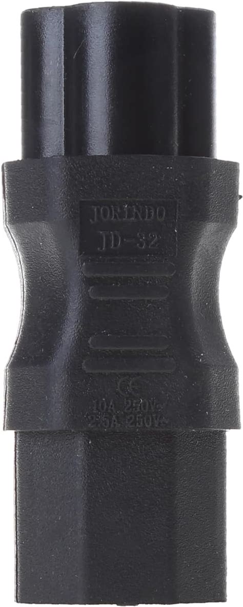 Iec 320 3 Pin C13 Female To C6 Male Cloverleaf Plug Ac Power Adapter