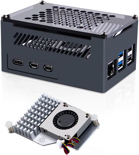 Funda De Aluminio Geeekpi Raspberry Pi 5 Con Soporte Peru Ubuy