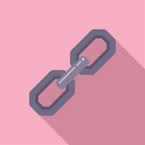 premium vector connect chain icon flat vector web link internet button