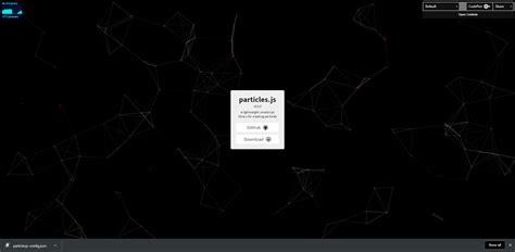 Javascript Particlesjs Not Working Properly In Net Core Stack