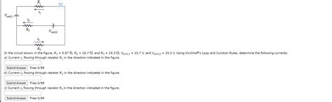 Solved A Current I1 Flowing Through Resistor R1 In The