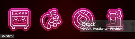 스탠드에 생물 안전 상자 생물학적 구조 Dna 기호 및 시험관 플라스크를 설정합니다 빛나는 네온 아이콘입니다 벡터 Dna에 대한 스톡 벡터 아트 및 기타 이미지 Istock