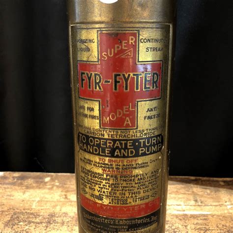 Vintage “fyr Fyter” Fire Extinguisher