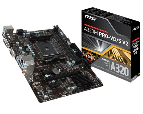 Specification A320m Pro Vd S V2 Msi Global The Leading Brand In High End Gaming