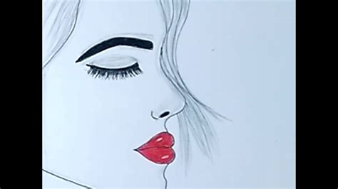 رسم سهلرسم بناتتعليم رسم وجه فتاة جانبي للمبتدئين كيفية رسم وجه