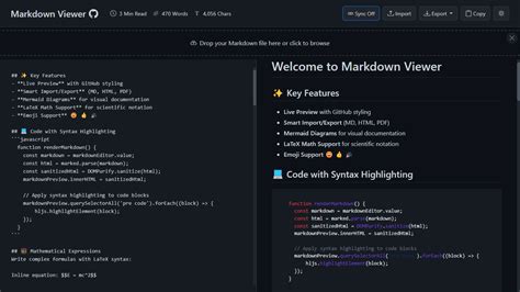 Github Thisis Developermarkdown Viewer Markdown Viewer Is A Fast Github Style Markdown