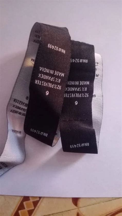 Rectangular Garment Satin Label At ₹ 5piece Poyampalayam Tiruppur