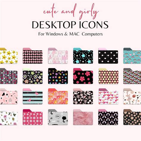 Desktop Wallpaper Cute Girly Etsy
