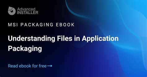 Understanding Files In Application Packaging Msi Packaging Ebook