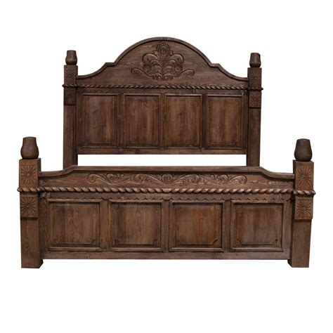 Sedona Rustic Hand Carved Bed Rustic Bedding Carved Beds Rustic