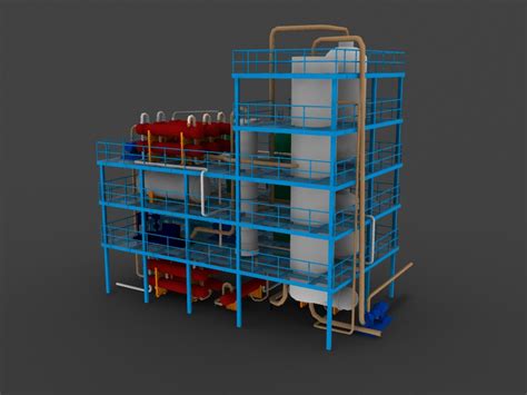 Refinery Unit Hydrocracker 3d Model Cgtrader