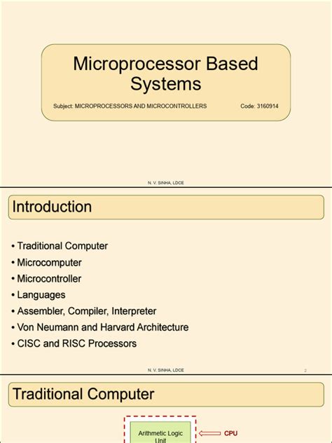 microprocesser notes by nk sinha pdf central processing unit microcontroller